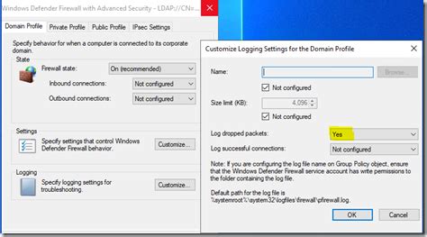 Cluster Server And Client Must Do For Troubleshooting Enable Windows Firewall Logging MPECS