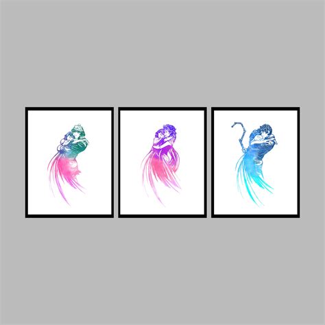 Frozen Disney Anna Elsa Set Art Print Digital Files Decor Nu Inspire Uplift