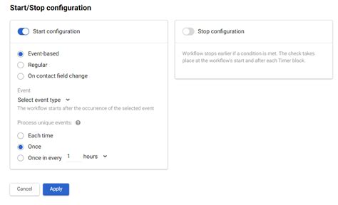 launching workflow conditions