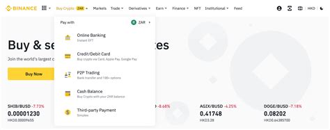 How To Deposit Zar Via Bank Transfer Eft Binance Support