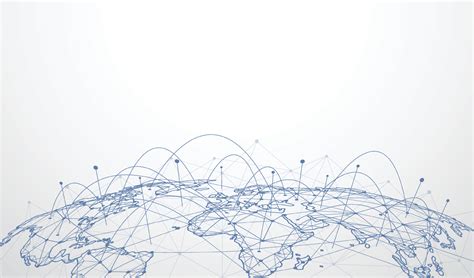 Global Network Connection World Map Point And Line Composition Concept