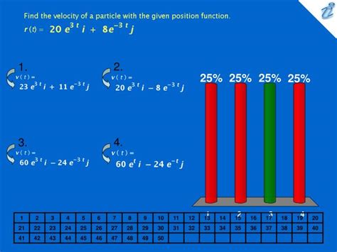 ppt find the velocity of a particle with the given position function