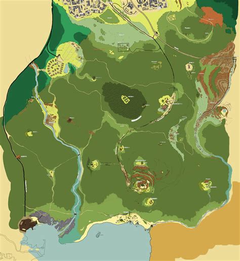 Thunderclan Territory Map By Whitefeatherink On Deviantart