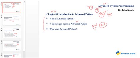 advanced python programming notes and source code
