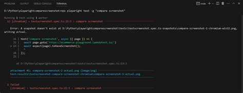 How To Perform Playwright Screenshot Comparison Lambdatest