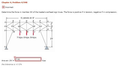 solved chapter 4 problem 4 048 incorrect determine the