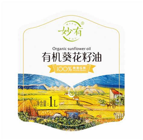 有机食用油包装设计 花瓣网