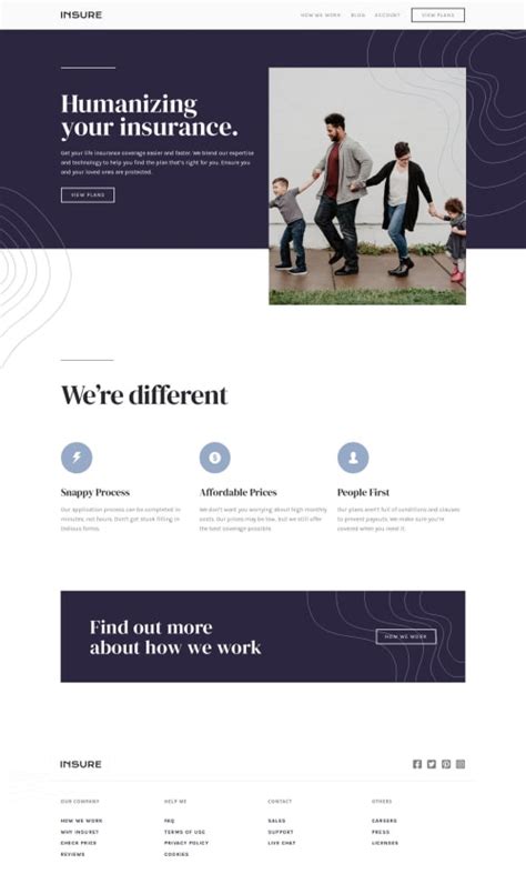 Frontend Mentor Insure Landing Page Nextjs React Tailwind Coding Challenge Solution