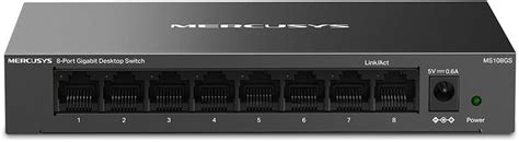 Mercusys Ms108gs Tp Link Switch Ethernet Gigabit 8 Ports Gigabit Switch Rj45 Hub Rj45 Boitier