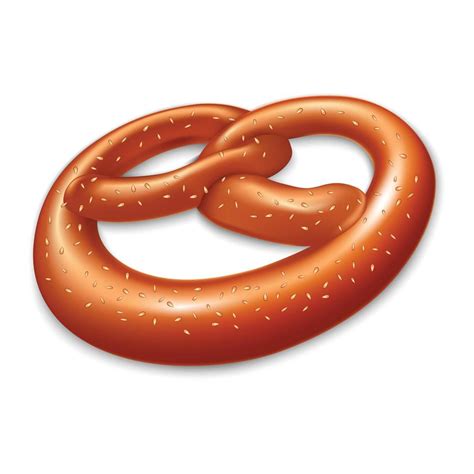 Salt Pretzel Icon Realistic Style 14183363 Vector Art At Vecteezy