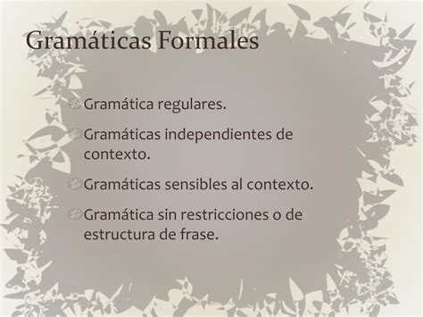 Ppt Gramatica Libre De Contexto Powerpoint Presentation Free Download Id 446552
