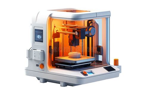 3d Printer Creating Intricate Designs In A Modern Workshop Stock Illustration Illustration Of
