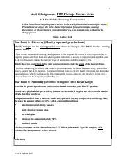 EBP Process Form Kesha Clark Docx Week Assignment EBP Change Process Form ACE Star