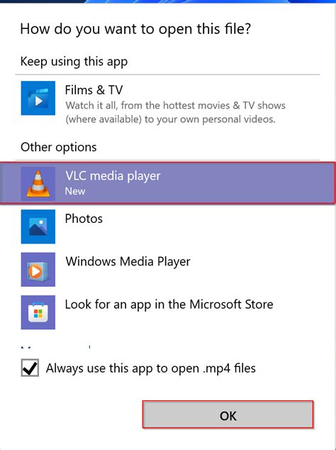 set vlc as default player nimfamye