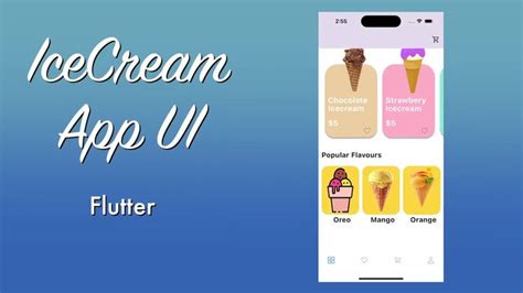 Icecream App Ui In Flutter Devhubspot Flutter App Ui Design Tutorials