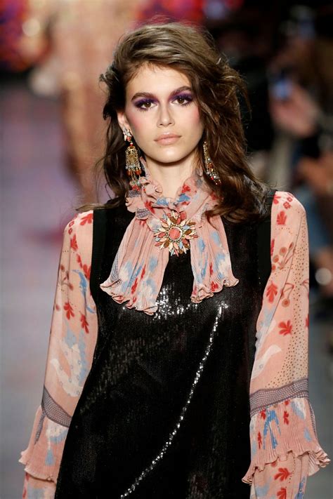 Kaia Gerber At Anna Sui Runway Show At New York Fashion Week 02 12 2018