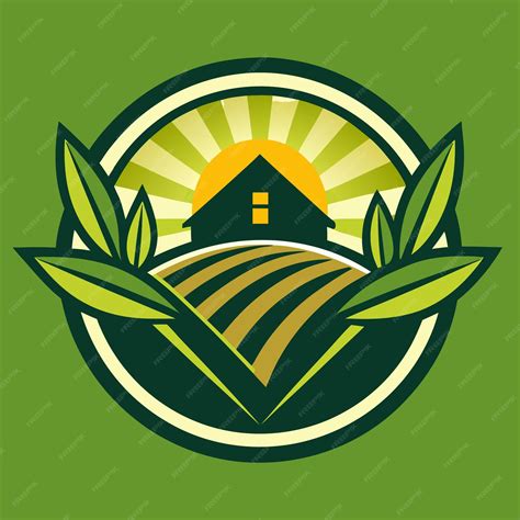 Farming Logo Illustration Design On Solid Background Premium Ai