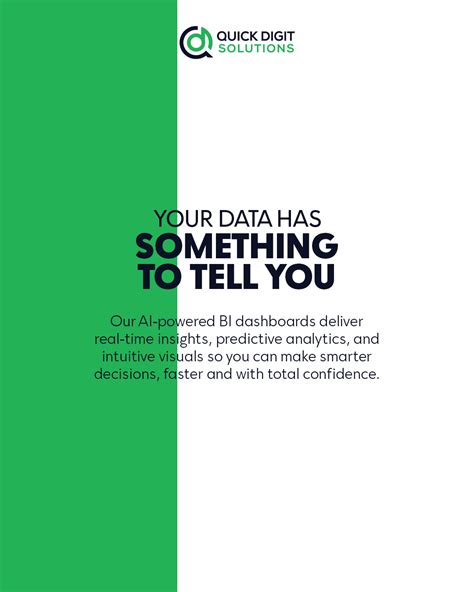 Quick We Design Ai Powered Bi Dashboards That Dont Just Report Data They Analyze Predict