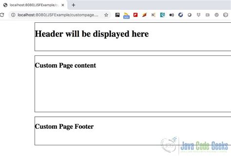 JSF Rendering And Templating Examples Java Code Geeks 2025