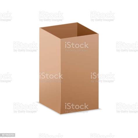 벡터 일러스트입니다 현실적인 3d 판지 상자입니다 Desi 대 한 이랑 0명에 대한 스톡 벡터 아트 및 기타 이미지 0명 갈색 공란 Istock