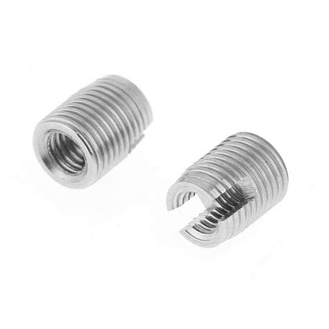 20pcs Set Sus303 Helical Insert Self Tapping Slotted Screw Thread Repair Insert M3 X 6mm