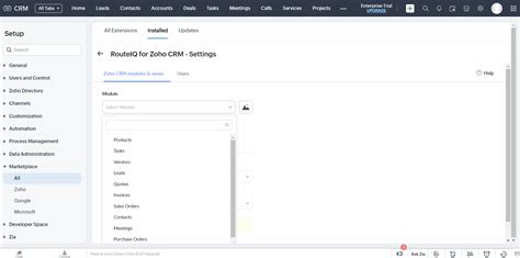 optimize routeiq in zoho crm for effective field mapping solutions