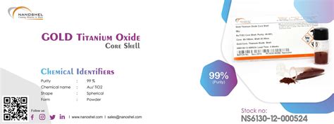 Au Tio2 Core Shell Nanoparticles Less Price