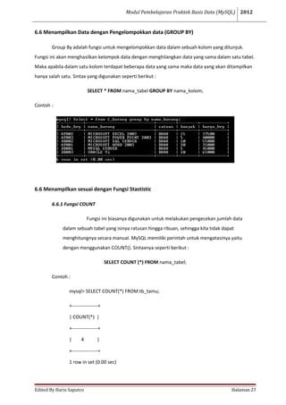 Tutorial My Sql PDF
