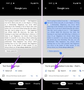 Ways To Use Google Lens To Copy Text From An Image Guiding Tech