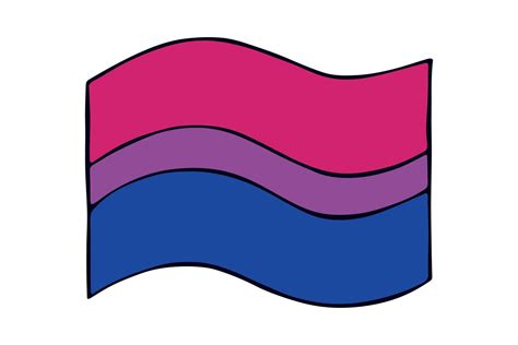 Lgbtqia Colorful Bisexual Pride Flag Happy Pride Day Lgbtq Community