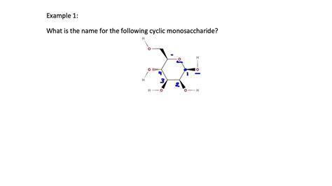 Naming Cyclic Monosaccharides Chemistry
