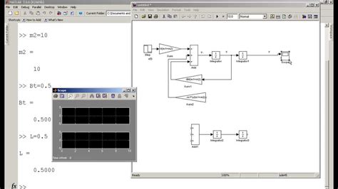Inverted Pendulum Gantry Crane Simulation Using Matlab Youtube