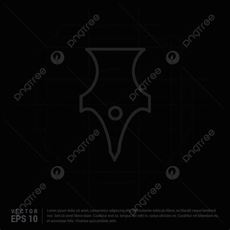 Pen Nib Vector Design Images Pen Nib Icon Flat Writing Button Design Backgro Png Image For