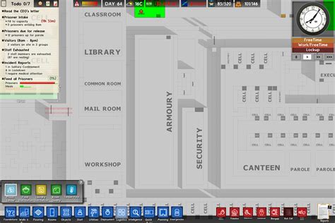why won t it let me deploy prisoners to work in my workshop library and mailroom is it a bug