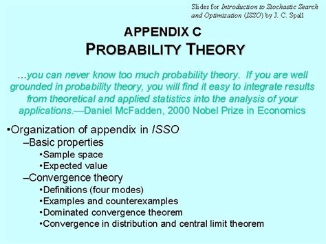 Slides For Introduction To Stochastic Search And Optimization