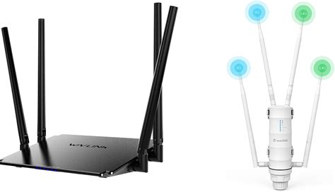 Amazon Com WAVLINK AC Dual Band WiFi Router With AC Outdoor WiFi Extender Electronics