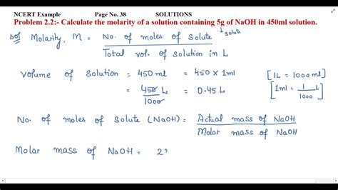 How To Calculate Molarity By Density Free Worksheets Printable