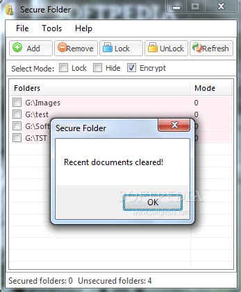 Lock Hide And Encrypt Folders Softpedia