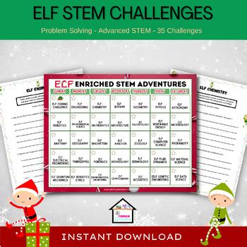 Elf STEM Challenge Advenure Christmas Quests For Advanced Minds