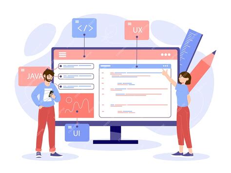 Premium Vector Ux Ui Designer Concept