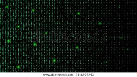 Stream Binary Matrix Code On Screen Stock Vector Royalty Free 2116997243 Shutterstock