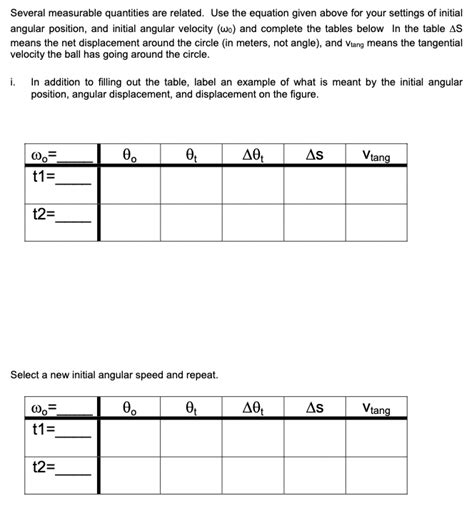 Several Measurable Quantities Are Related Use The