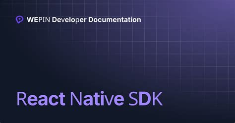 React Native Sdk Wepin Developer Documentation React Native Sdk Wepin Developer Documentation