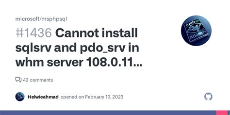 Cannot Install Sqlsrv And Pdo Srv In Whm Server 108 0 11 Using Ubuntu