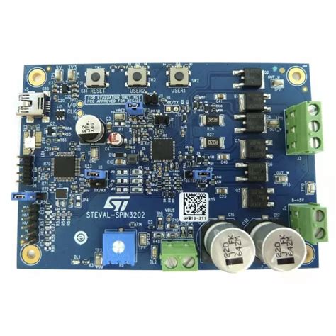 Buy Stmicroelectronics Advanced Bldc Driver 3 Phase For Stm32 Pmsm Foc Steval Spin3202 Online