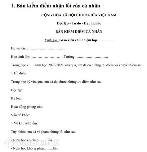 Cách Viết Bản Kiểm điểm Của Học Sinh Lớp 6 Hướng Dẫn Chi Tiết Và Mẫu