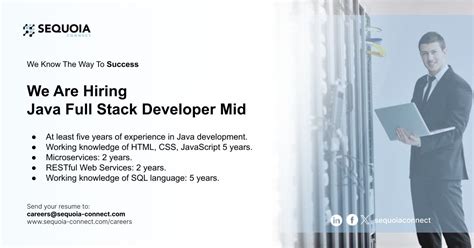 Sequoia Connect On Linkedin Java Full Stack Developer 60849