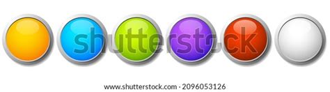 Blank Empty Circle Button Badge Tag Stock Vector Royalty Free 2096053126 Shutterstock
