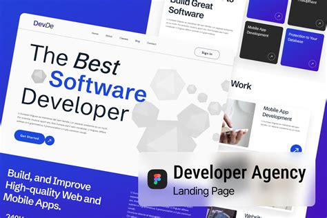 Software Developer Agency Landing Page Figma Figma