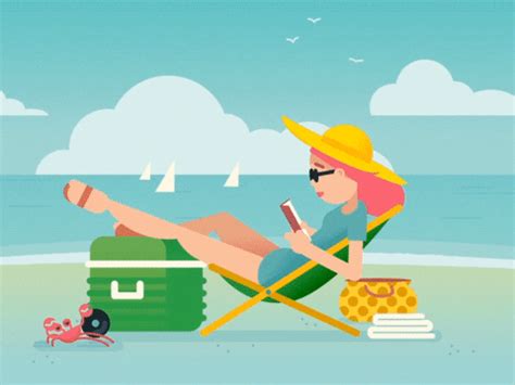 Beach Day Summer  By Mslk Design Find And Share On Giphy Doğum Günü